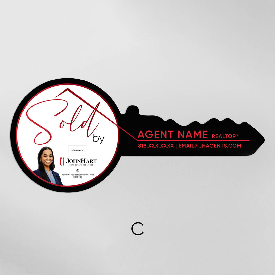 Just Sold Key Sign – LA Print Company